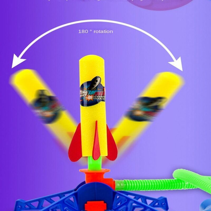 Jeu de fusée à pression à pied réglable, fusée Lumineux - Promodeal